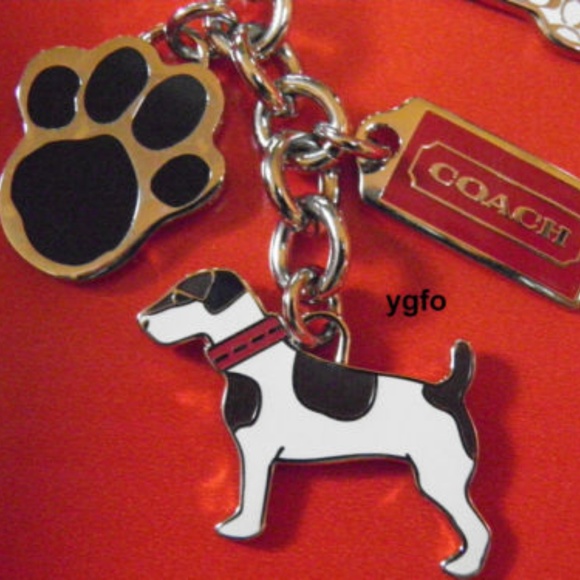 Coach | Accessories | New Coach Terrier Dog Charms Keychain Paw Bone ...
